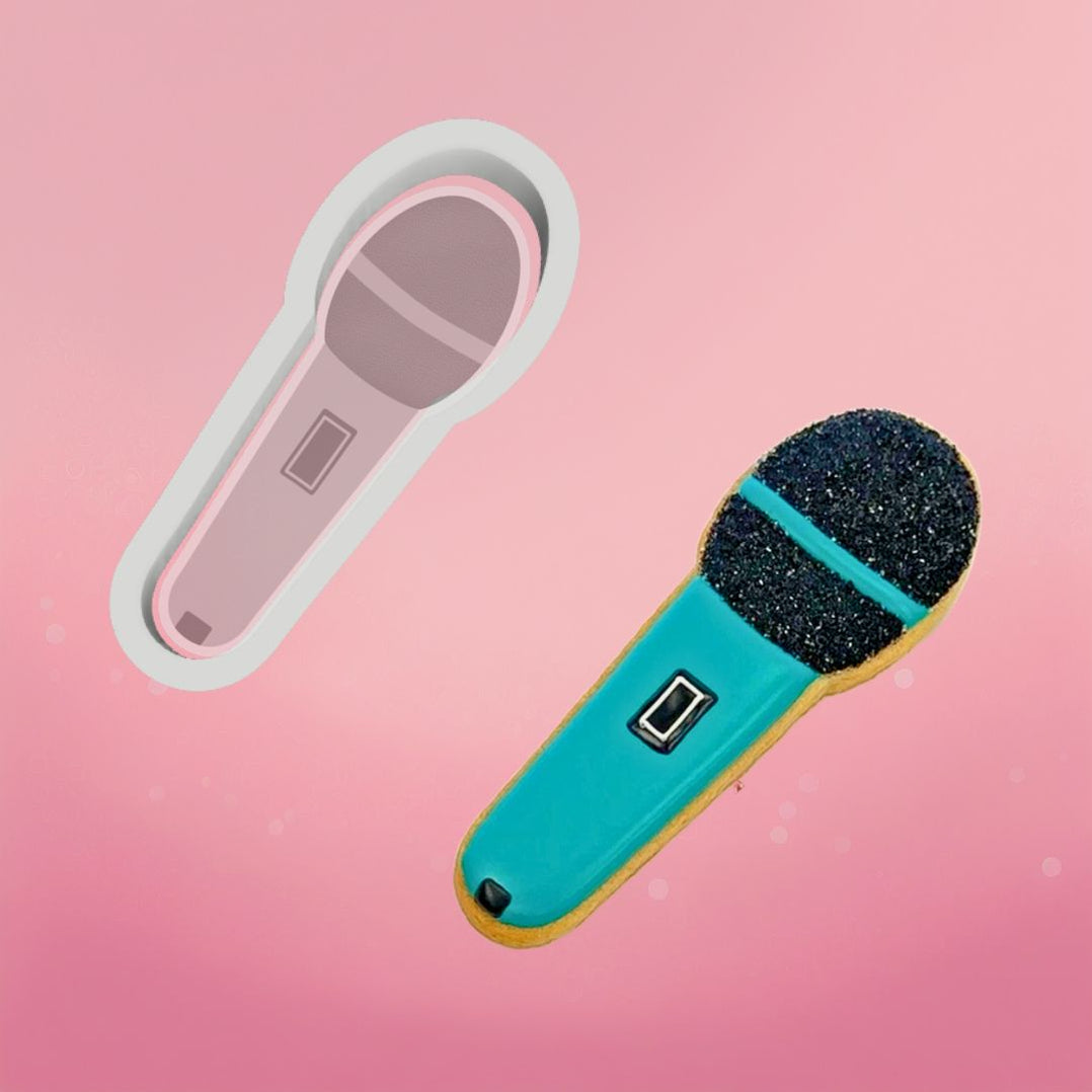 Microphone Cookie Cutter — The Cookie Countess