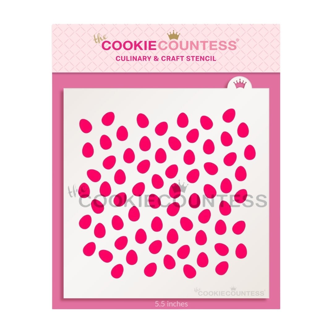 Mini Eggs Pattern Stencil — The Cookie Countess