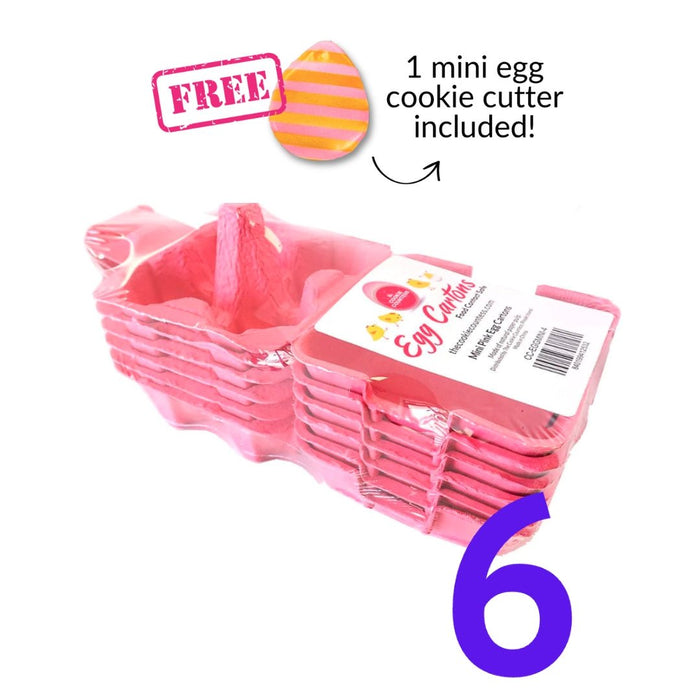 Mini Pink Egg Cartons — The Cookie Countess