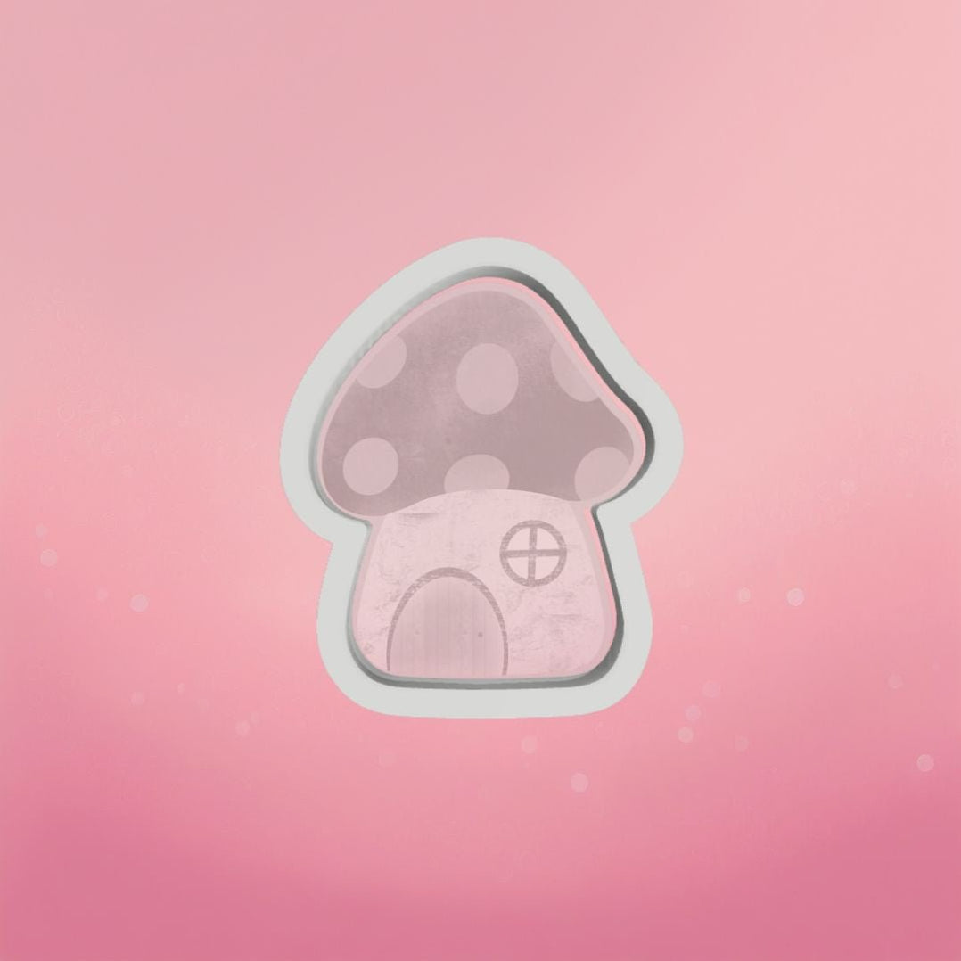 Mushroom House Cookie Cutter — The Cookie Countess