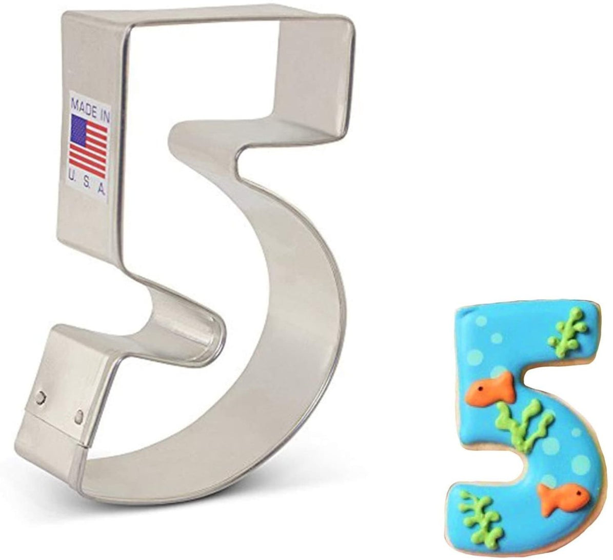 Number 5 Cookie Cutter 3 1/8" — The Cookie Countess