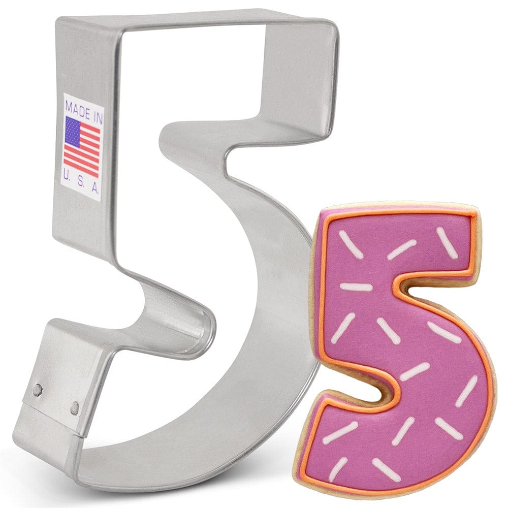Number 5 Cookie Cutter 3 1/8" — The Cookie Countess