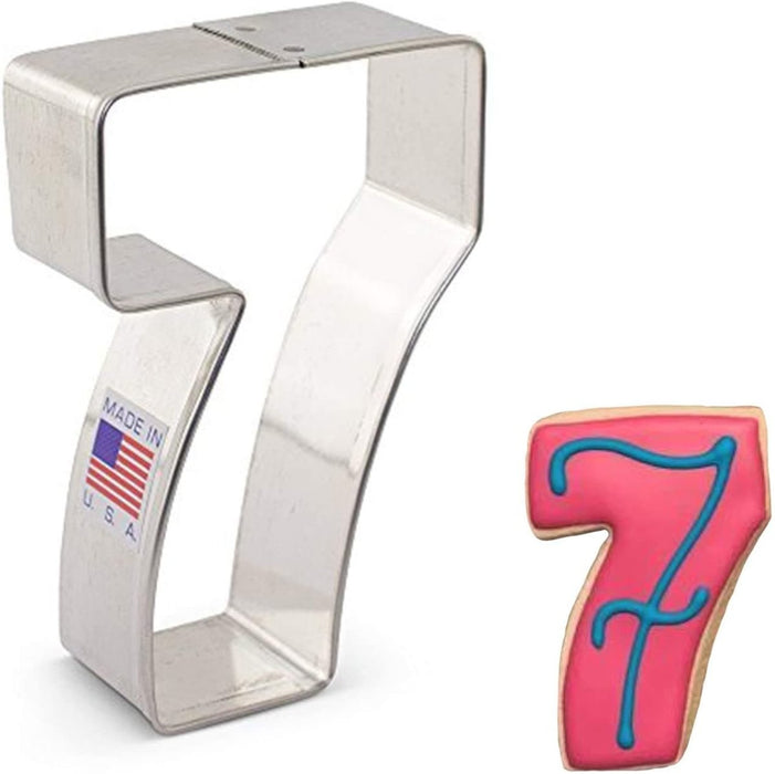 Number 7 Cookie Cutter 3 1/4" — The Cookie Countess