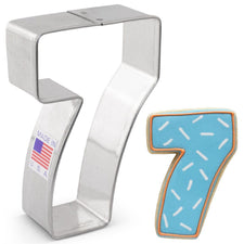 Number 7 Cookie Cutter 3 1/4" — The Cookie Countess