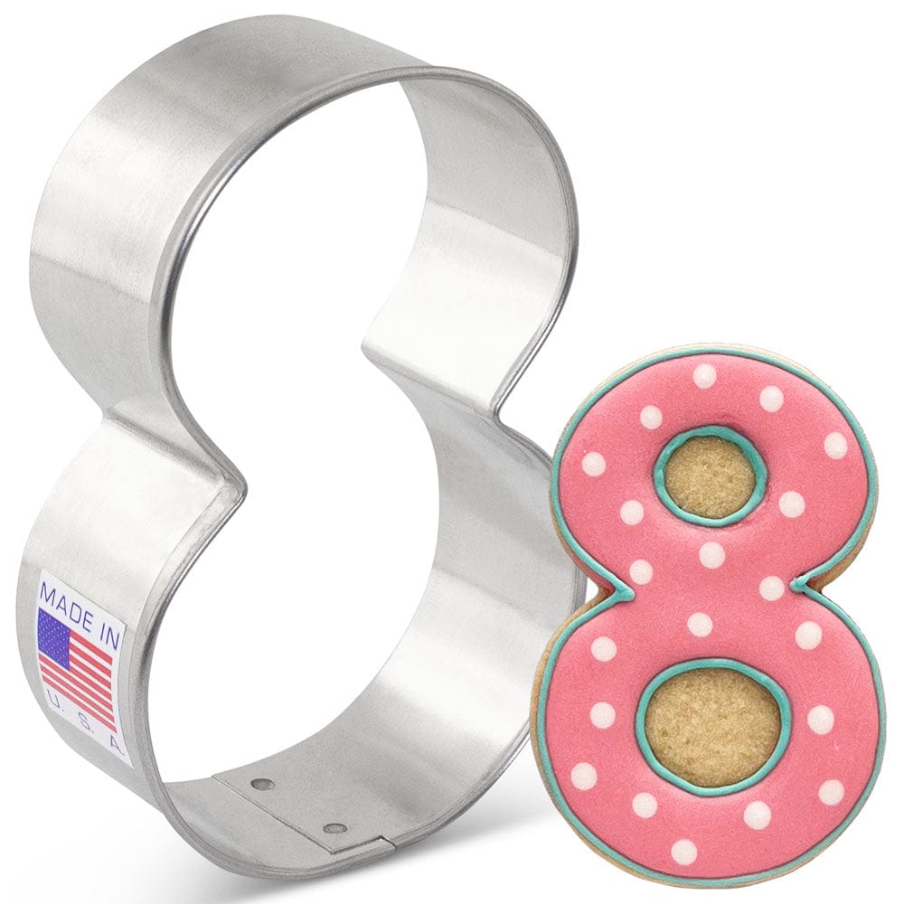 Number 8 Cookie Cutter 3 1/4" — The Cookie Countess