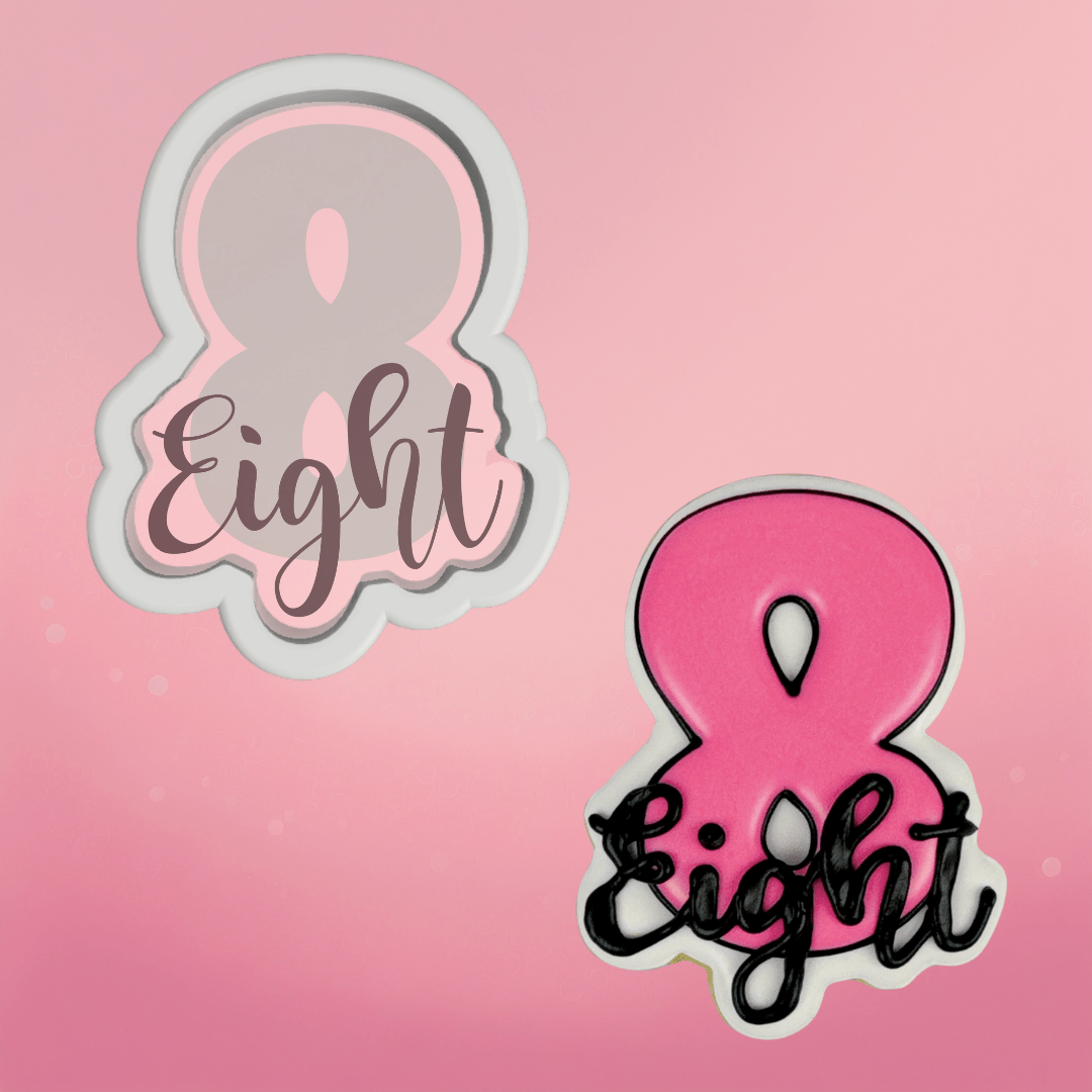Number and Script Eight Cookie Cutter — The Cookie Countess