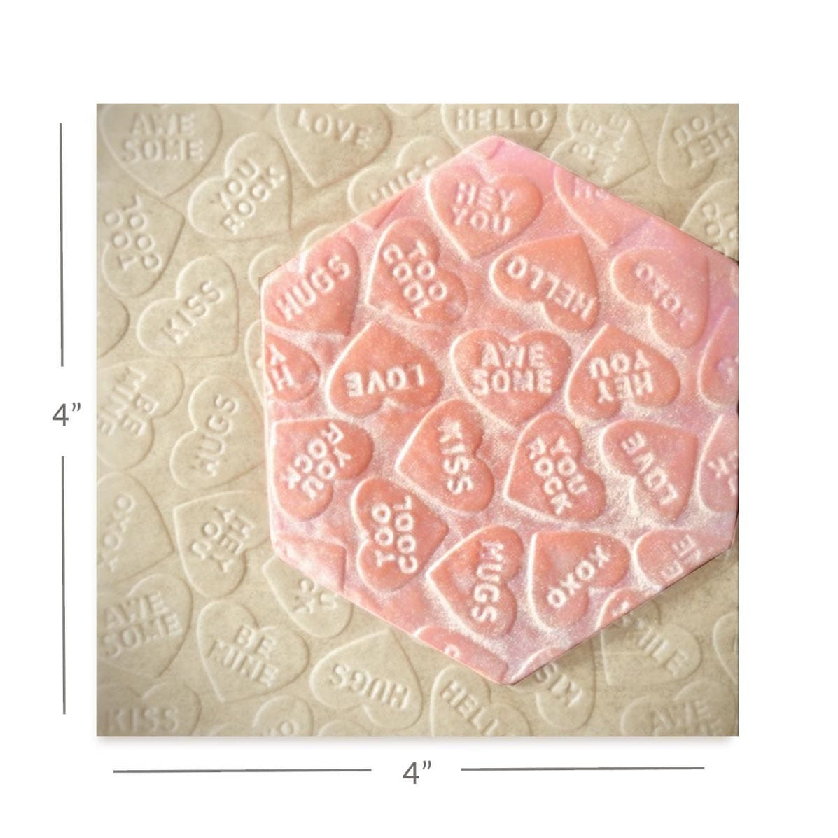 Parchment Texture Sheets - Hearts Candy — The Cookie Countess