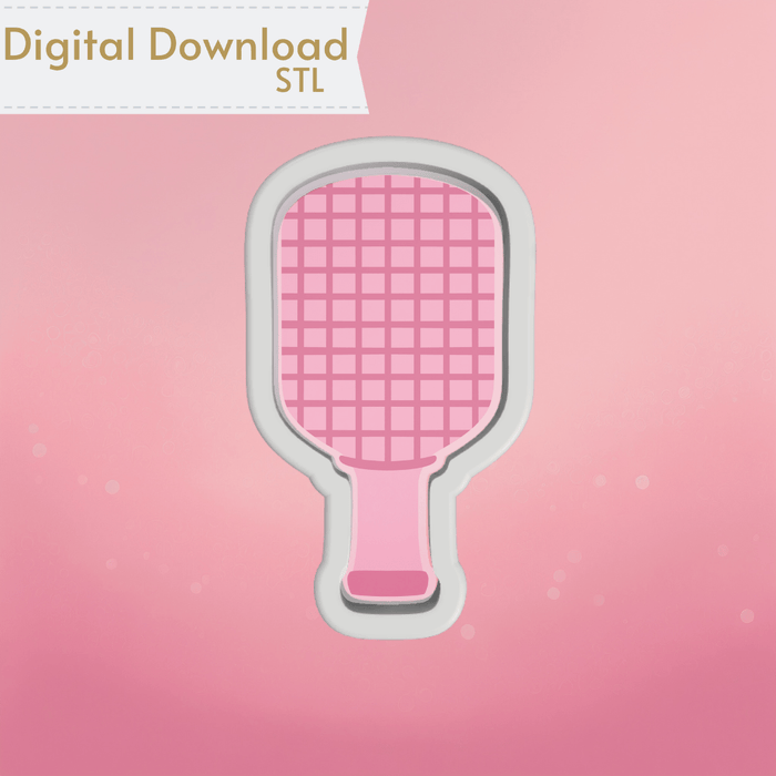 Pickleball Paddle Cookie Cutter STL — The Cookie Countess