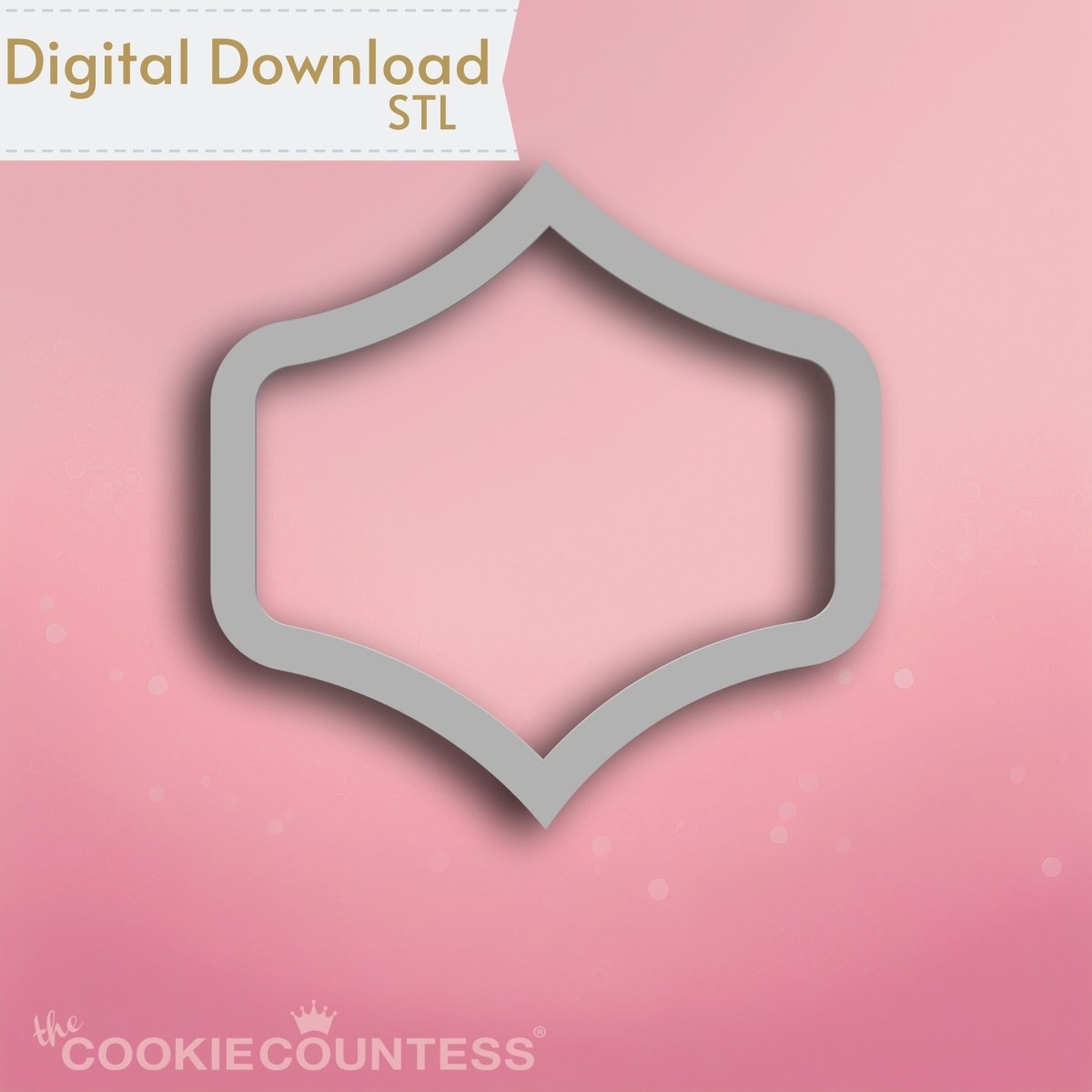 Portsmouth Plaque Cookie Cutter STL — The Cookie Countess