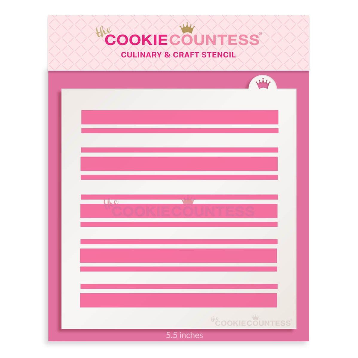 Preppy Stripes Stencil — The Cookie Countess