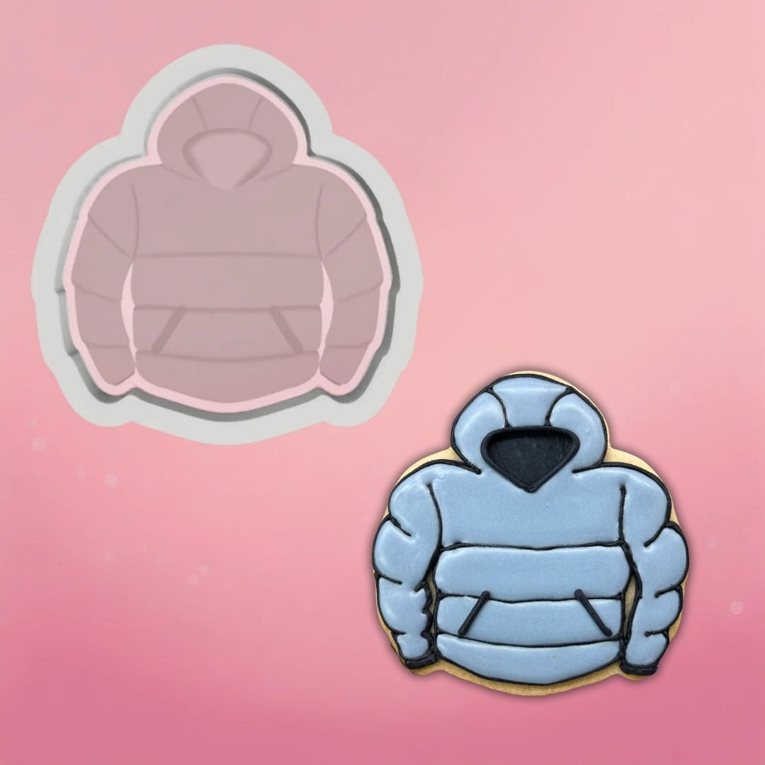 Puffer Jacket Cookie Cutter — The Cookie Countess
