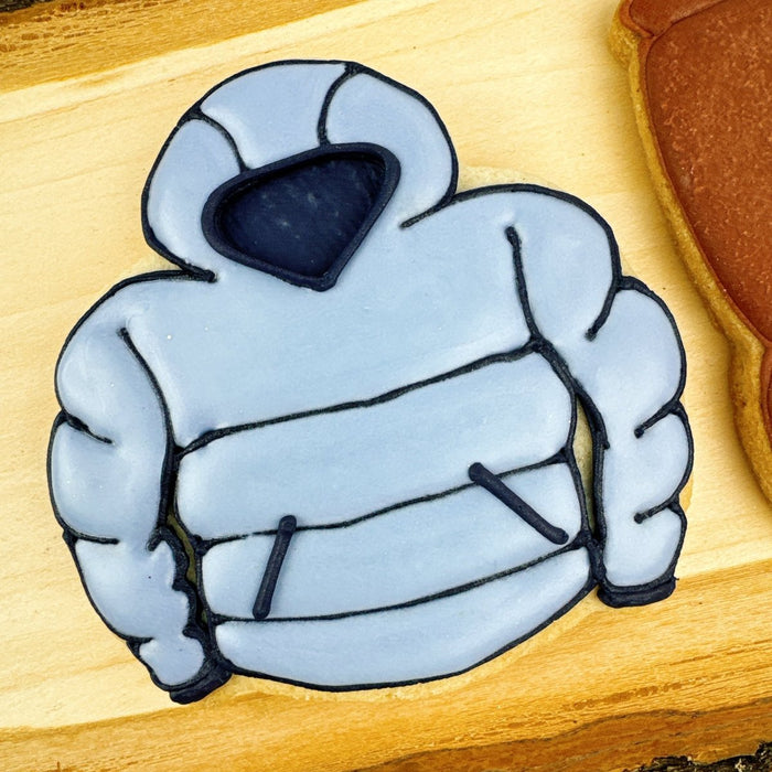 Puffer Jacket Cookie Cutter — The Cookie Countess