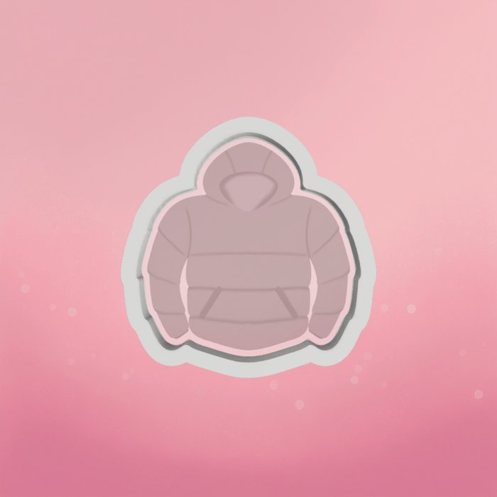 Puffer Jacket Cookie Cutter — The Cookie Countess