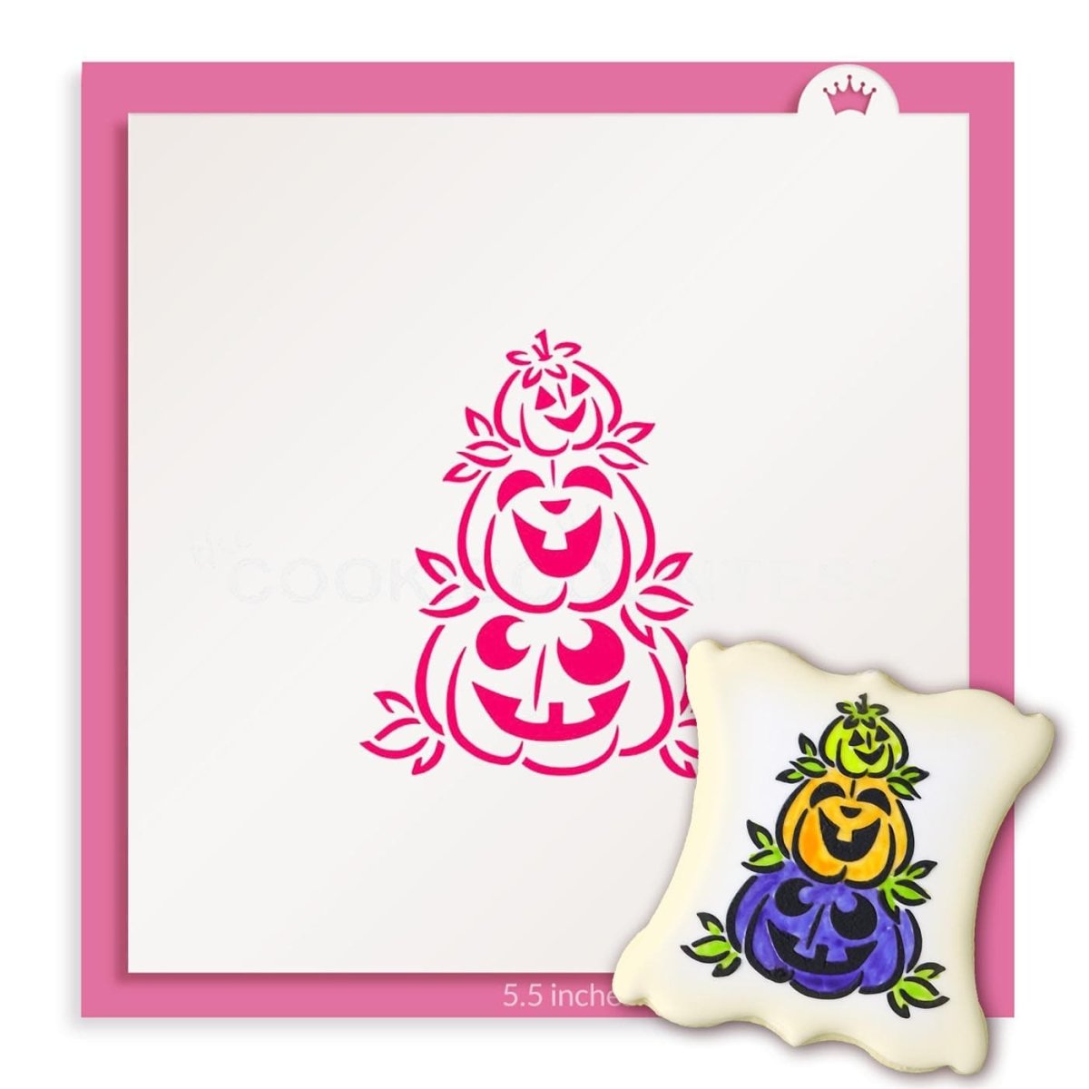 Pumpkin Stack PYO Stencil - Drawn by Krista — The Cookie Countess