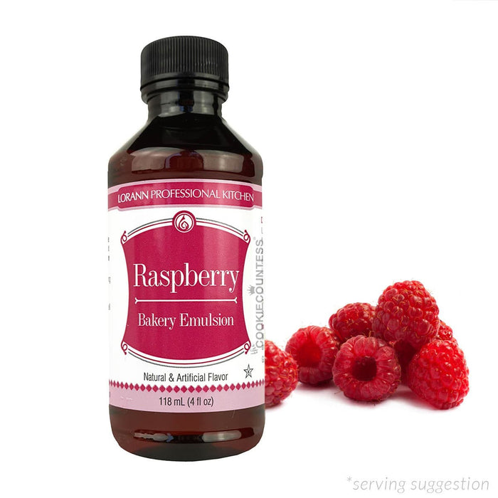 Raspberry Cake & Cookie Emulsion Flavoring - Alcohol free Made in USA ...