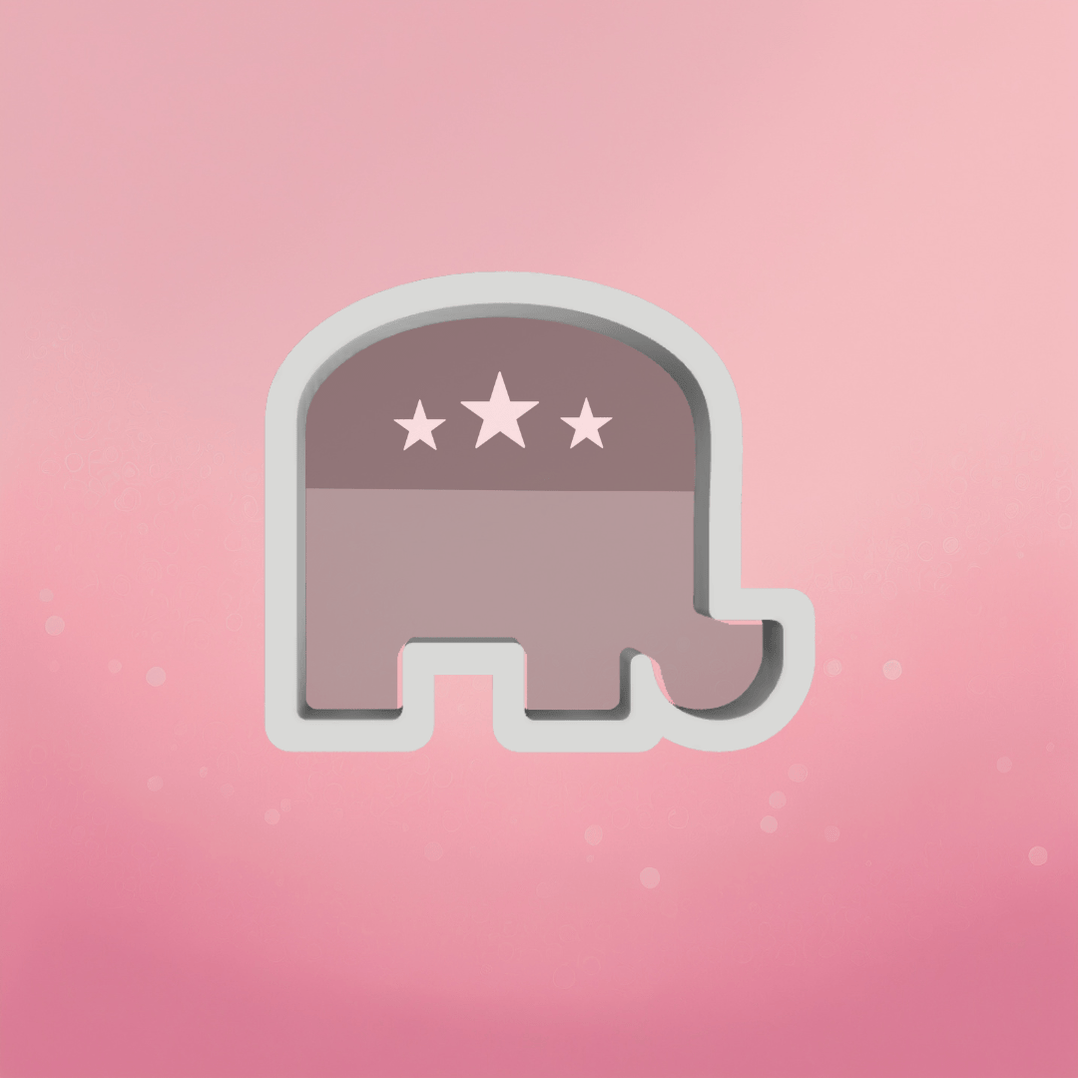 Republican Elephant Cookie Cutter — The Cookie Countess