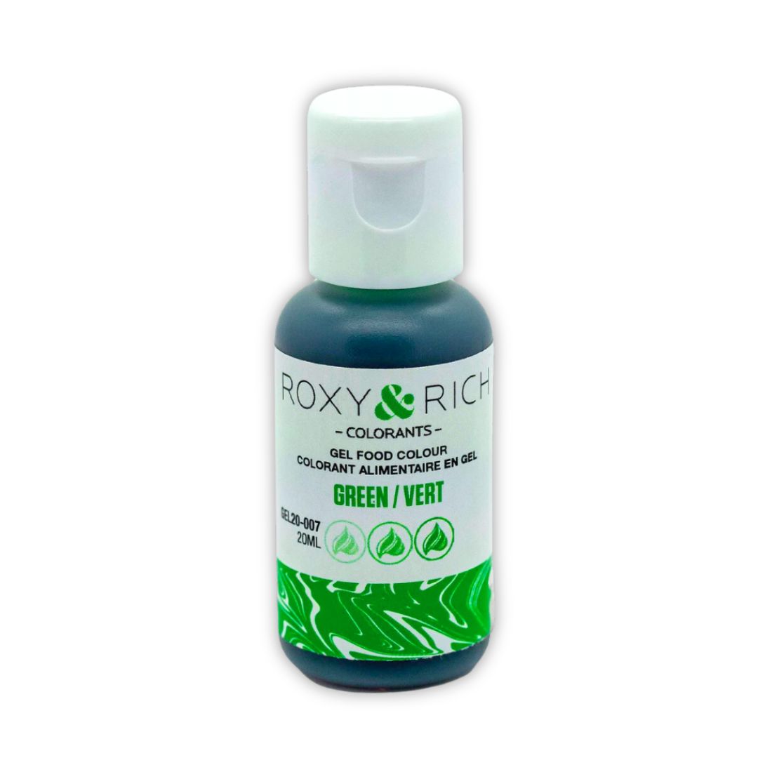 Roxy & Rich Gel Food Color for Chocolate 20ml- Green — The Cookie Countess
