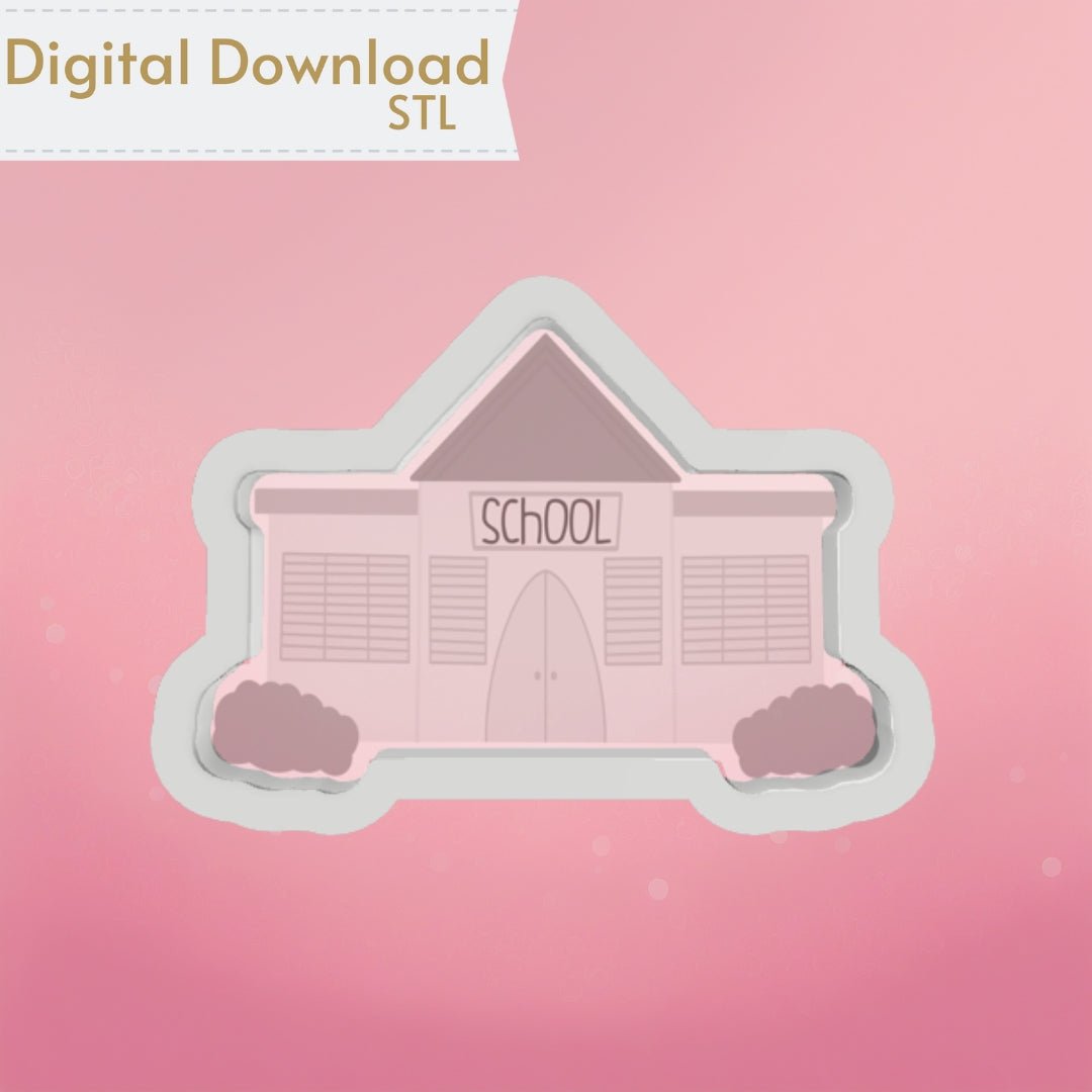School Cookie Cutter STL — The Cookie Countess