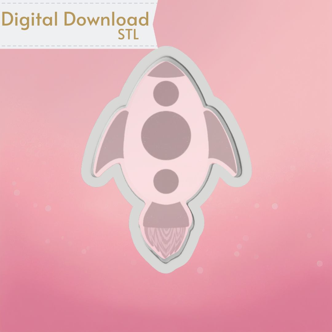 Spaceship Cookie Cutter STL — The Cookie Countess