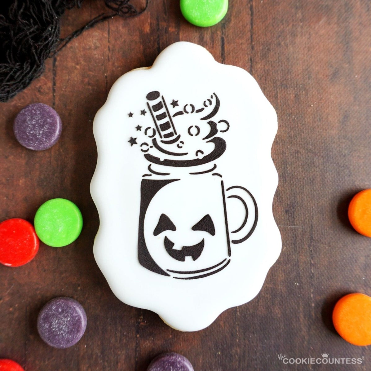 Spooky Milkshake PYO Stencil for Halloween - Made in USA — The Cookie ...