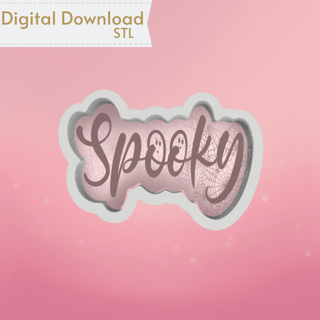 Spooky Plaque Cookie Cutter STL — The Cookie Countess