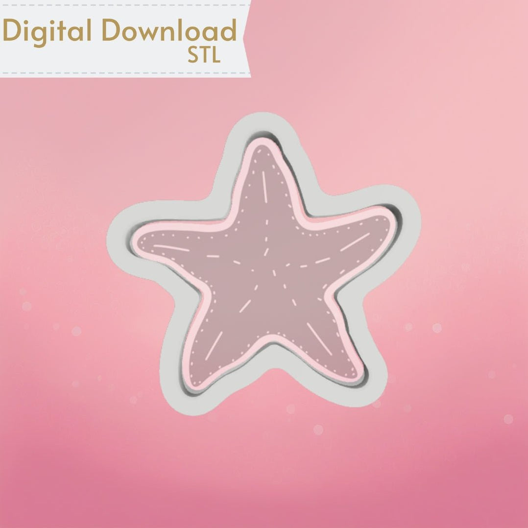 Starfish Cutter STL — The Cookie Countess