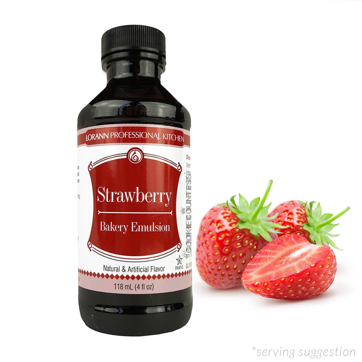 Strawberry Cake & Cookie Emulsion Flavoring - Alcohol free Made in USA ...