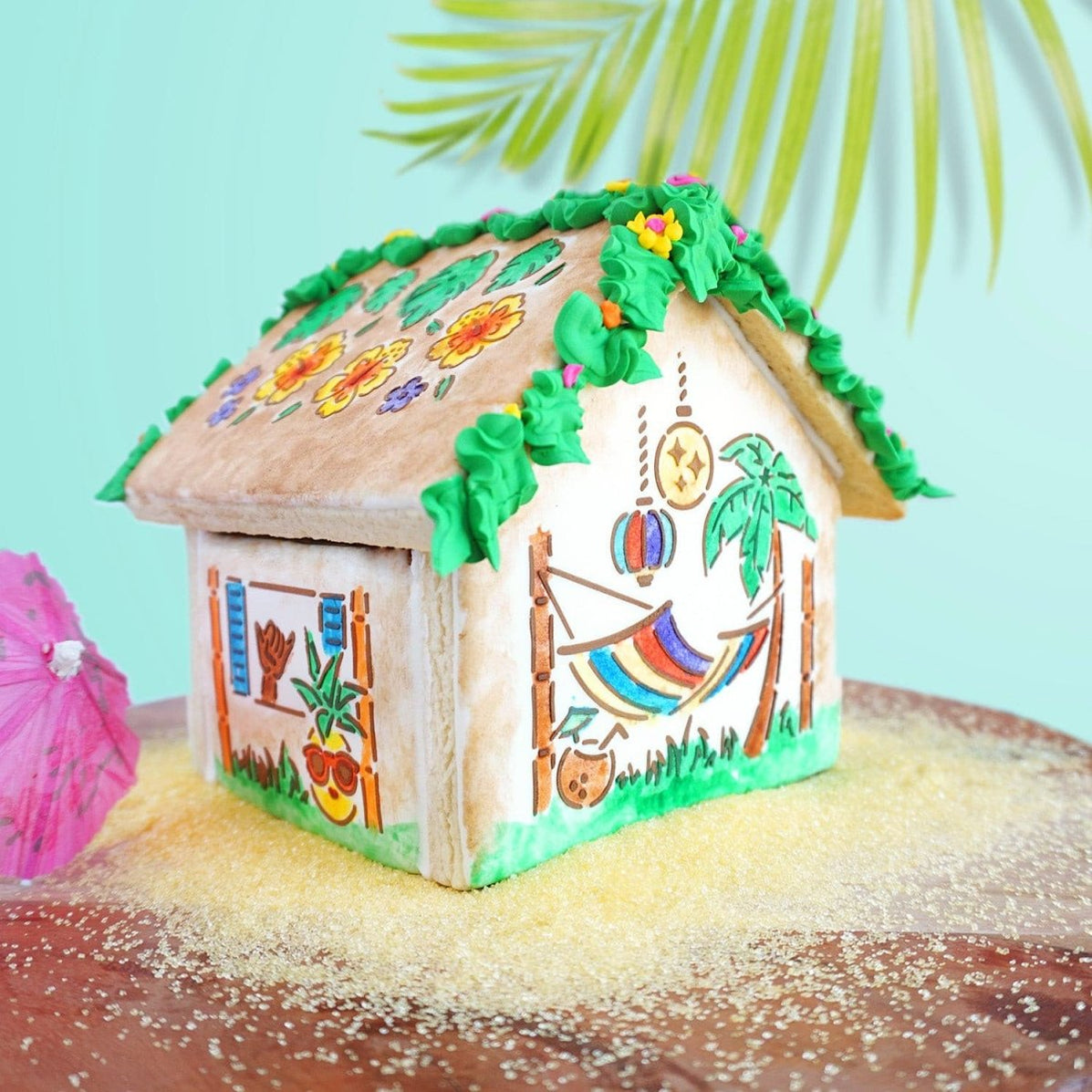 Tiki Beach Bum House - Gingerbread House Kit — The Cookie Countess
