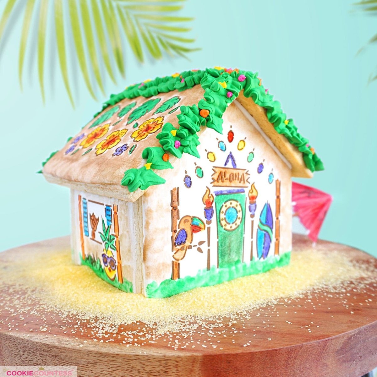 Tiki Beach Bum House - Gingerbread House Kit — The Cookie Countess