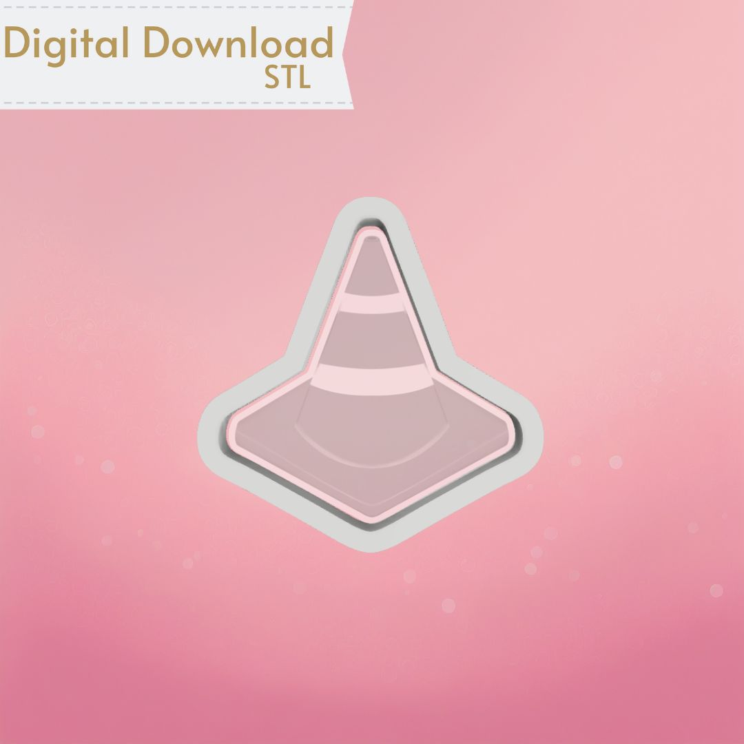 Traffic Cone Cookie Cutter STL — The Cookie Countess