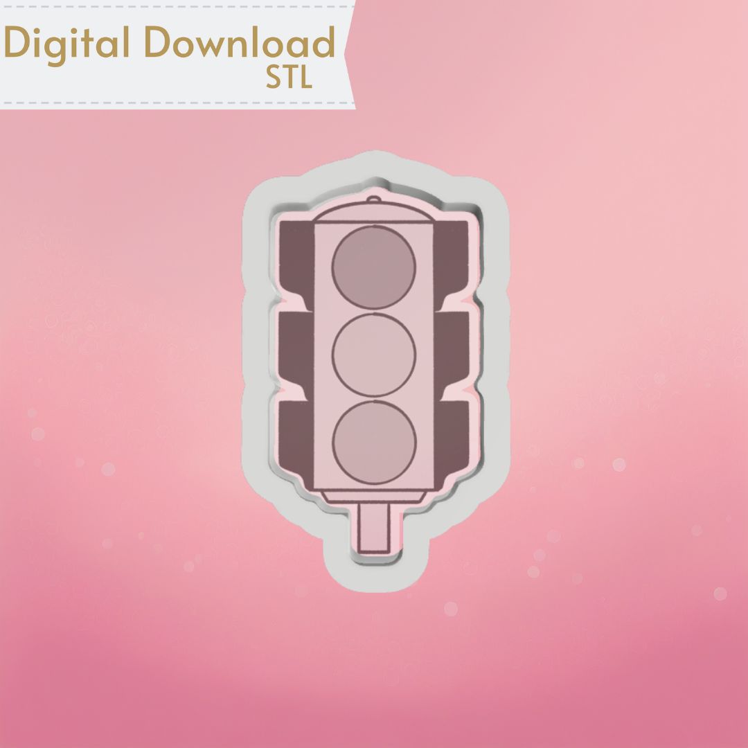 Traffic Light Cookie Cutter STL — The Cookie Countess
