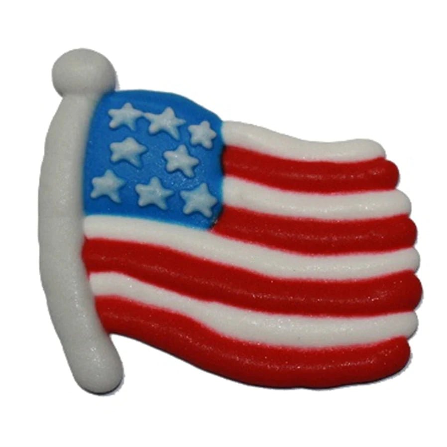 USA Flag Royal Icing Edible Decoration ( 18pc) — The Cookie Countess