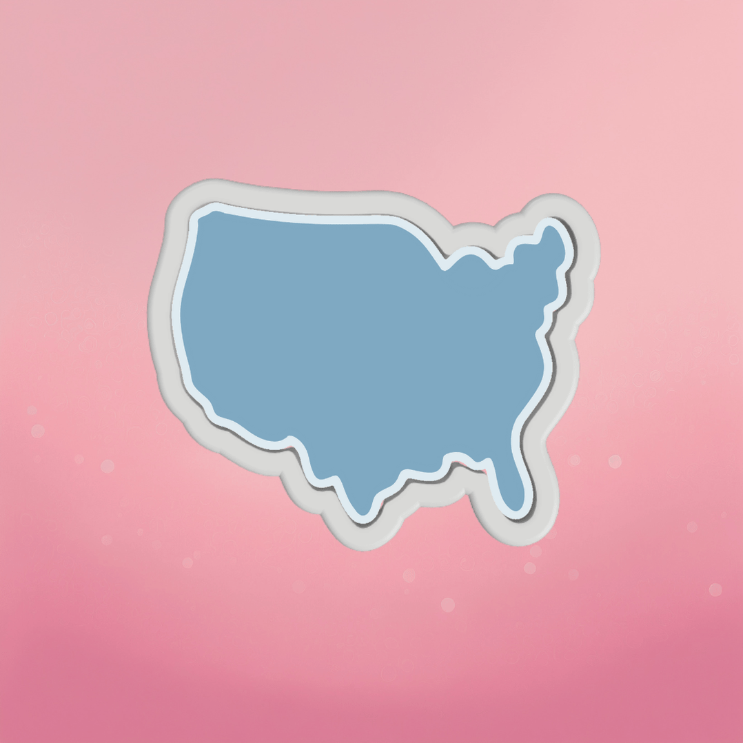 USA Map Cookie Cutter — The Cookie Countess