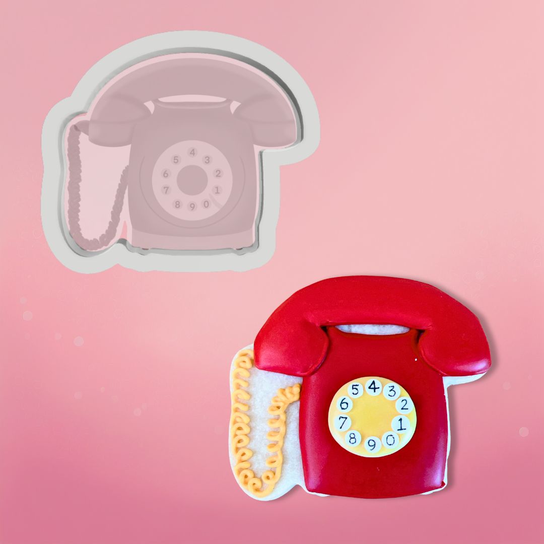 Vintage Phone Cookie Cutter — The Cookie Countess