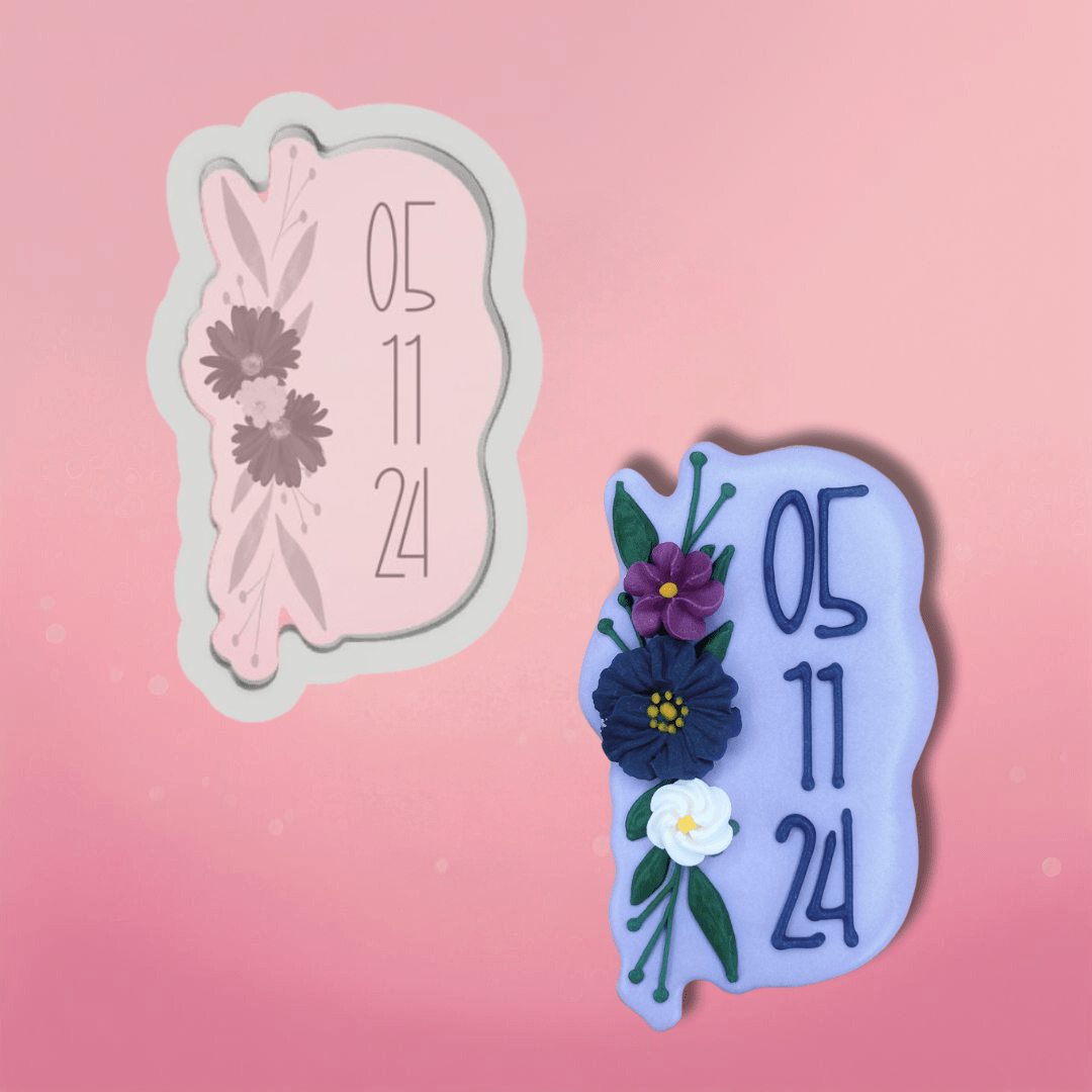 Wedding Floral Plaque Cookie Cutter — The Cookie Countess