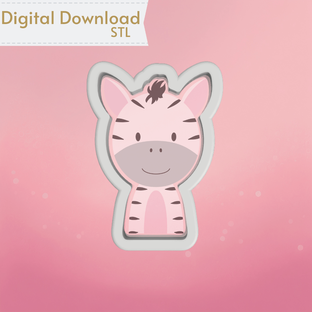 Zebra Cookie Cutter STL — The Cookie Countess