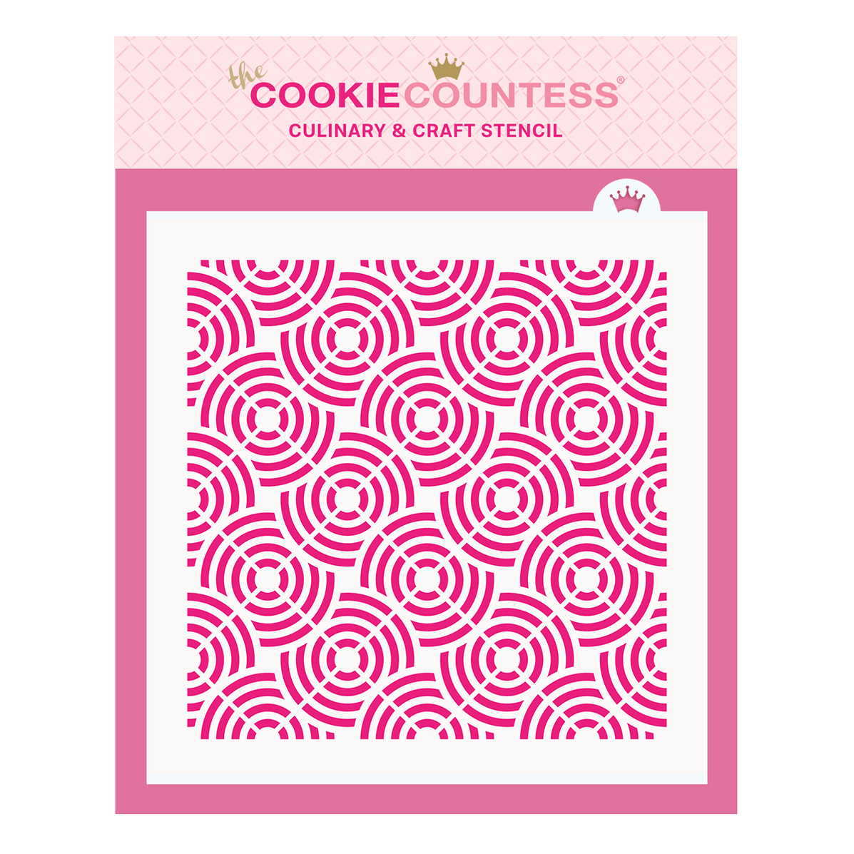 Zen Circles Pattern Stencil — The Cookie Countess